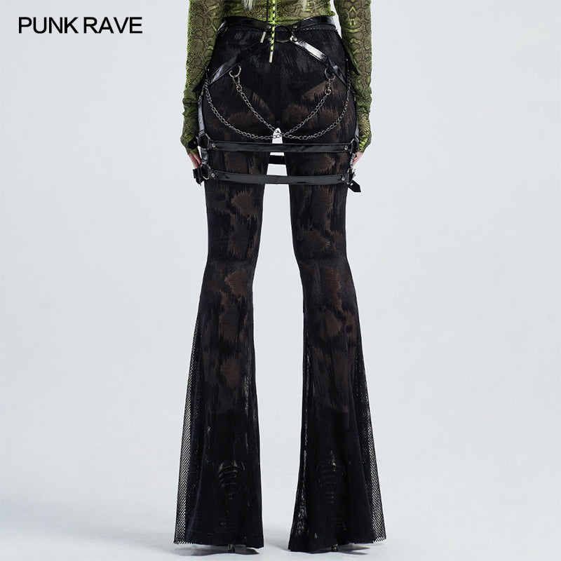WQ-504BQF Punk coat of paint hollow skirt – Punk Rave Original Designer ...