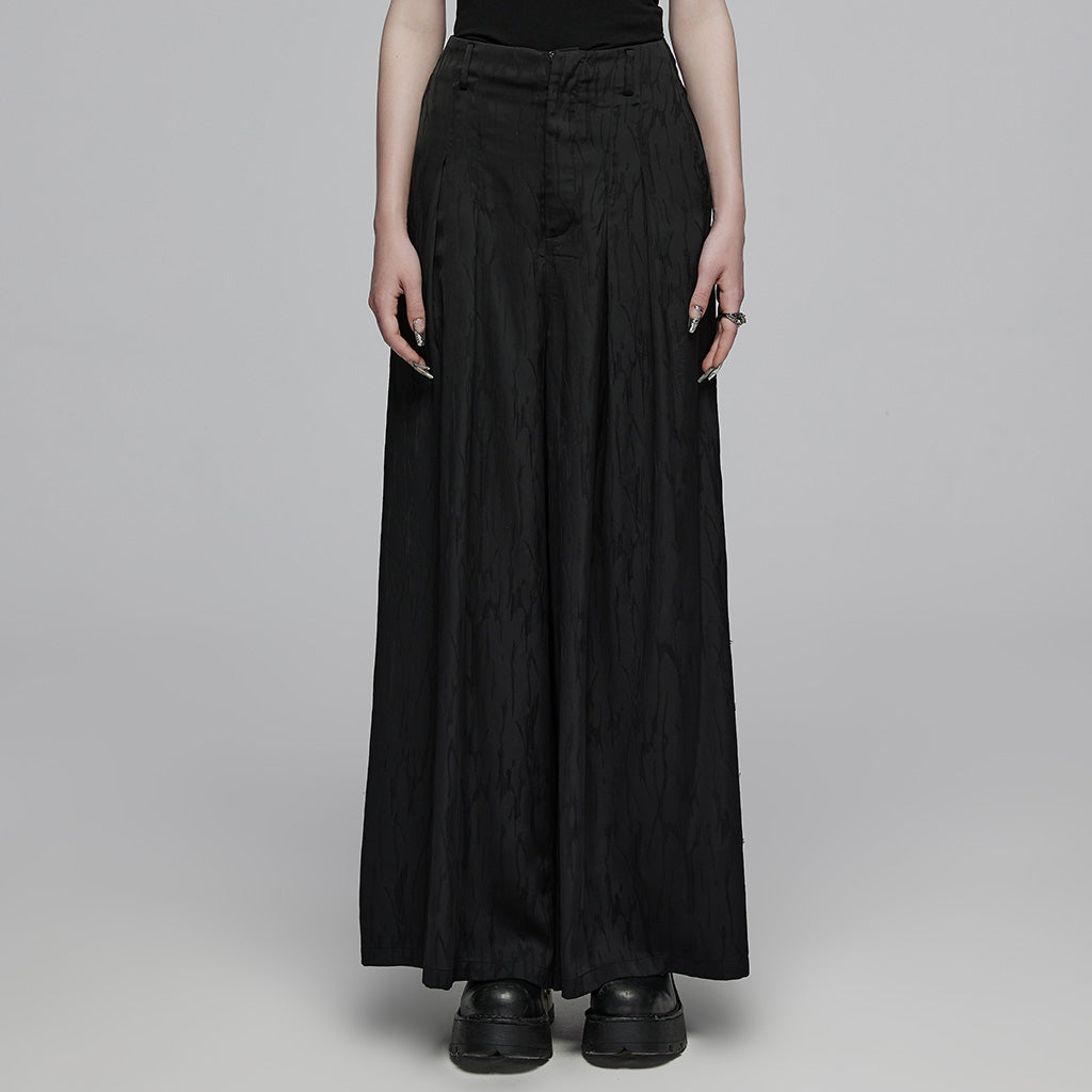 Chinese style jacquard wide leg pants OPK-528XCF – Punk Rave Original ...