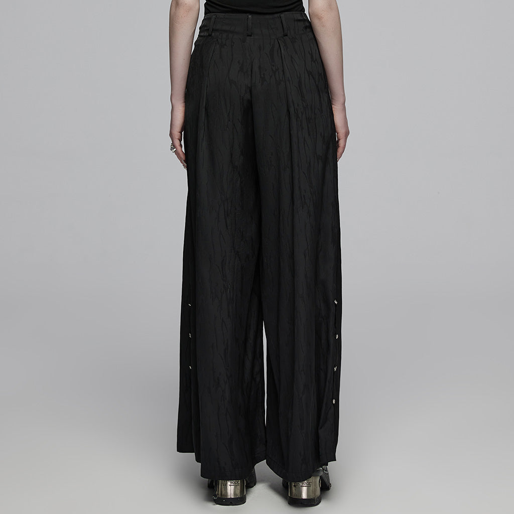 Chinese style jacquard wide leg pants OPK-528XCF – Punk Rave Original ...