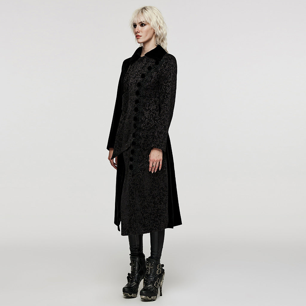 Goth Double Splicing Coat WY-1530XCF – Punk Rave Original Designer Clothing